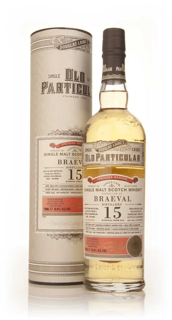 Braeval 15 Year Old 1998 (cask 9989) - Old Particular (Douglas Laing ... Braeval 15 Year Old 1998 (cask 9989) - Old Particular (Douglas Laing ...